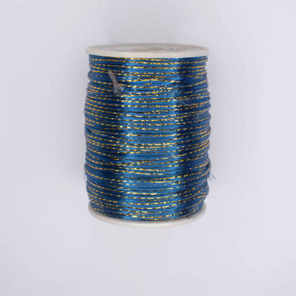 CORDON SEDA LUREX DORADO AZUL REY 21 – Cacharrería Bombay