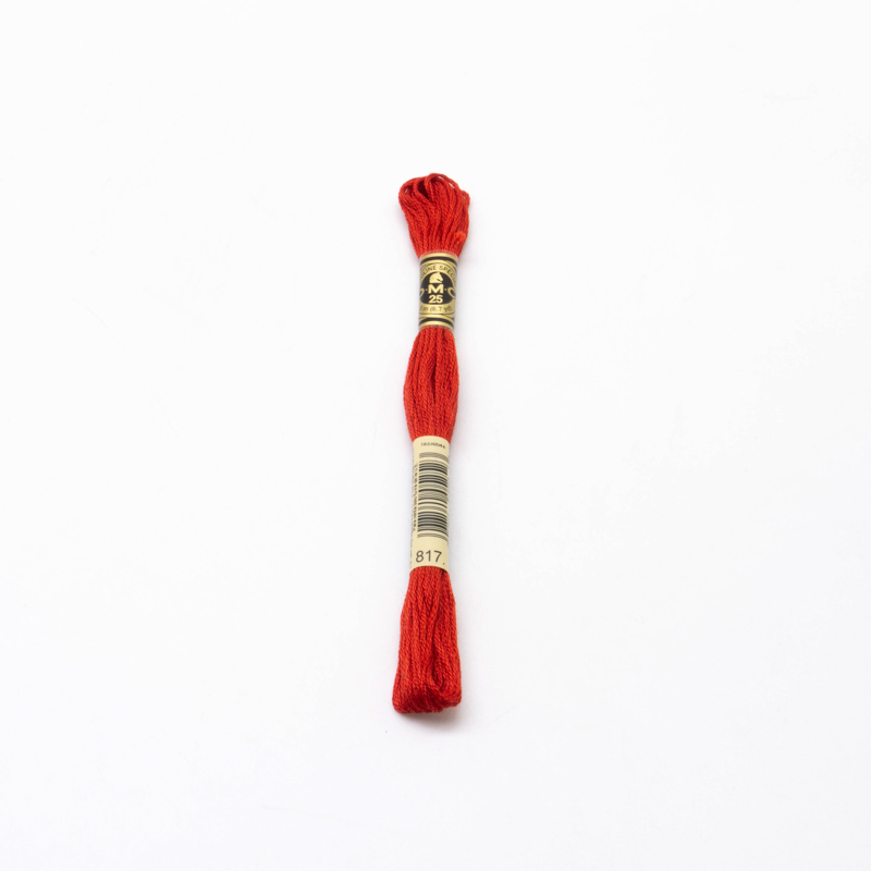 HILO MADEJA DMC #25 8MTS ROJO DM817 - Cacharrería Bombay